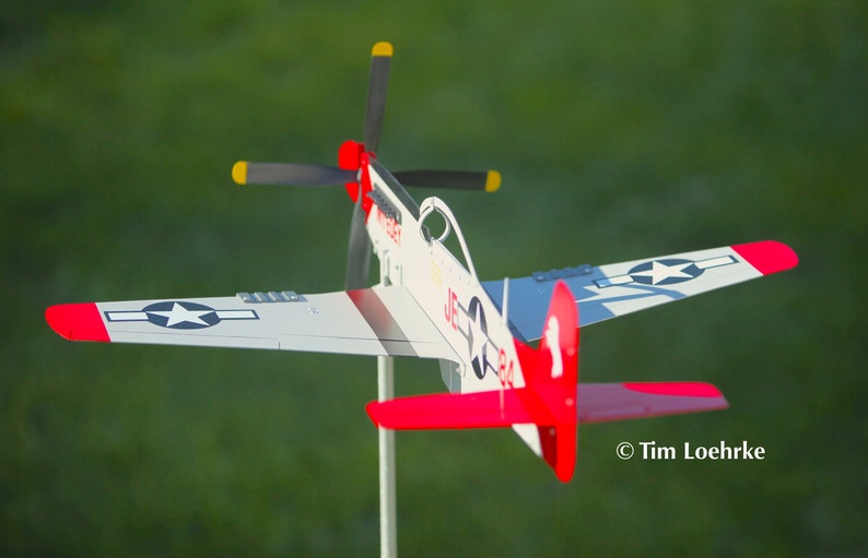 North American Aviation P-51 Mustang Airplane Weathervane, Windmill ...