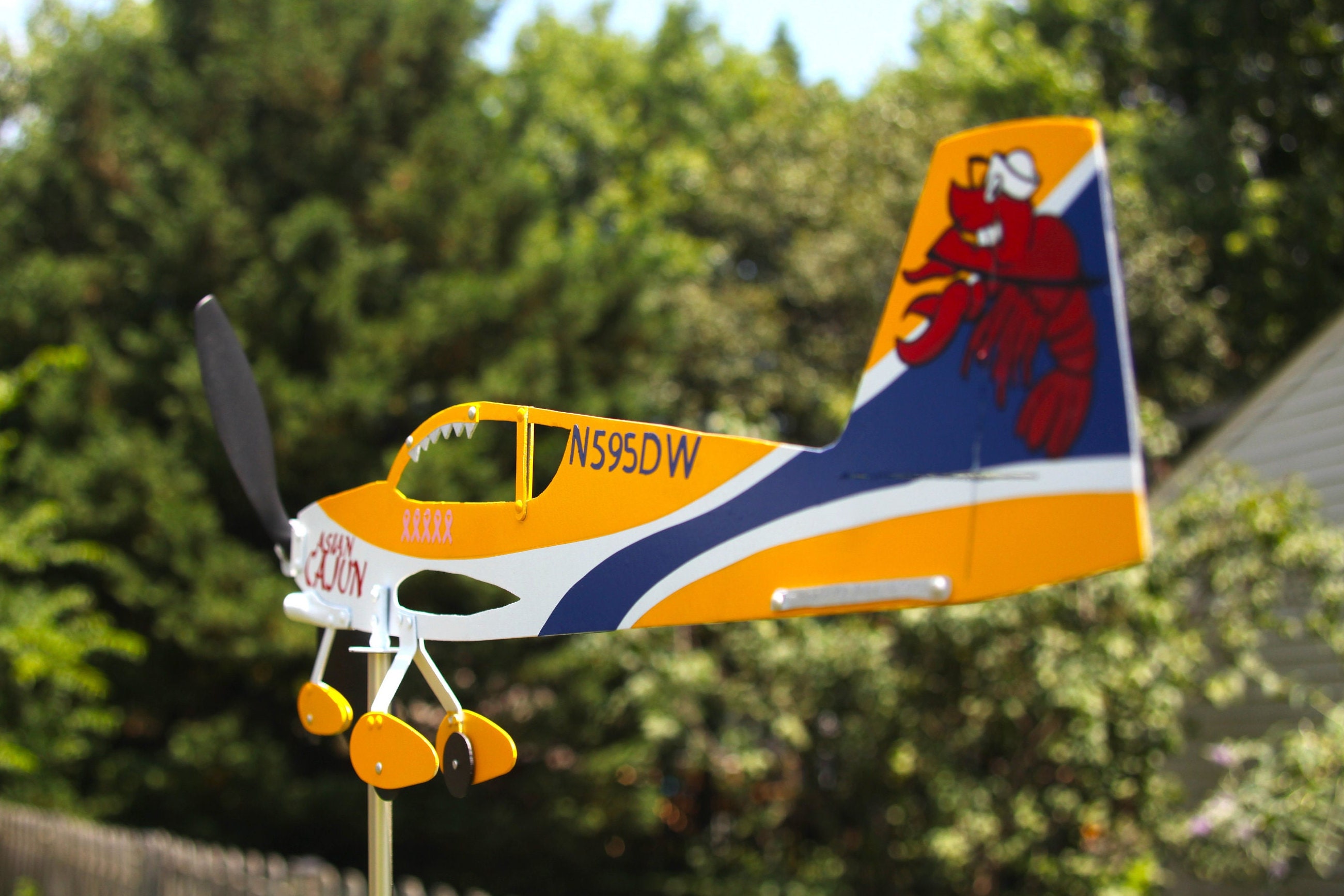 Vans RV-9A Airplane Weathervane, Windmill, Whirlygig. Made Out of ...