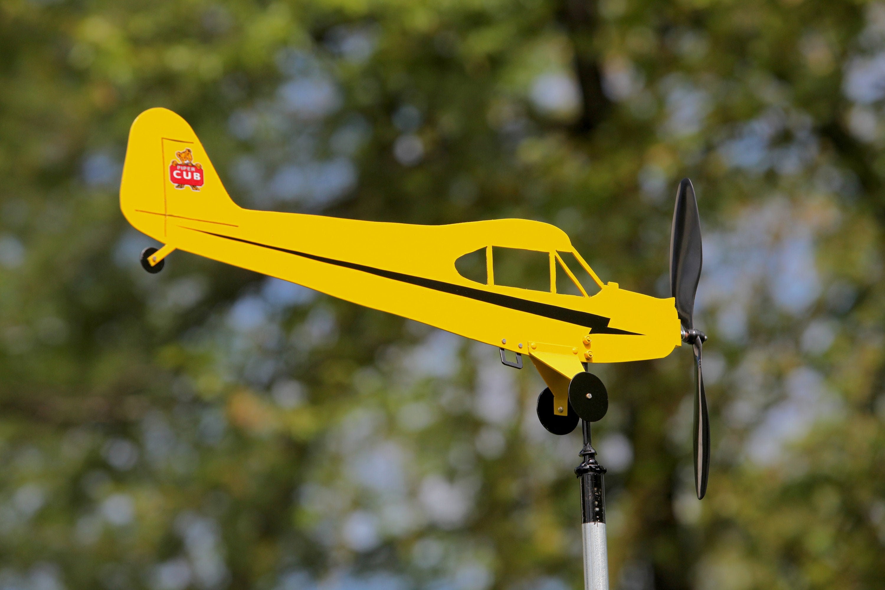 Piper J3 Cub Airplane Weathervane Windmill Whirlygig. Made | Etsy