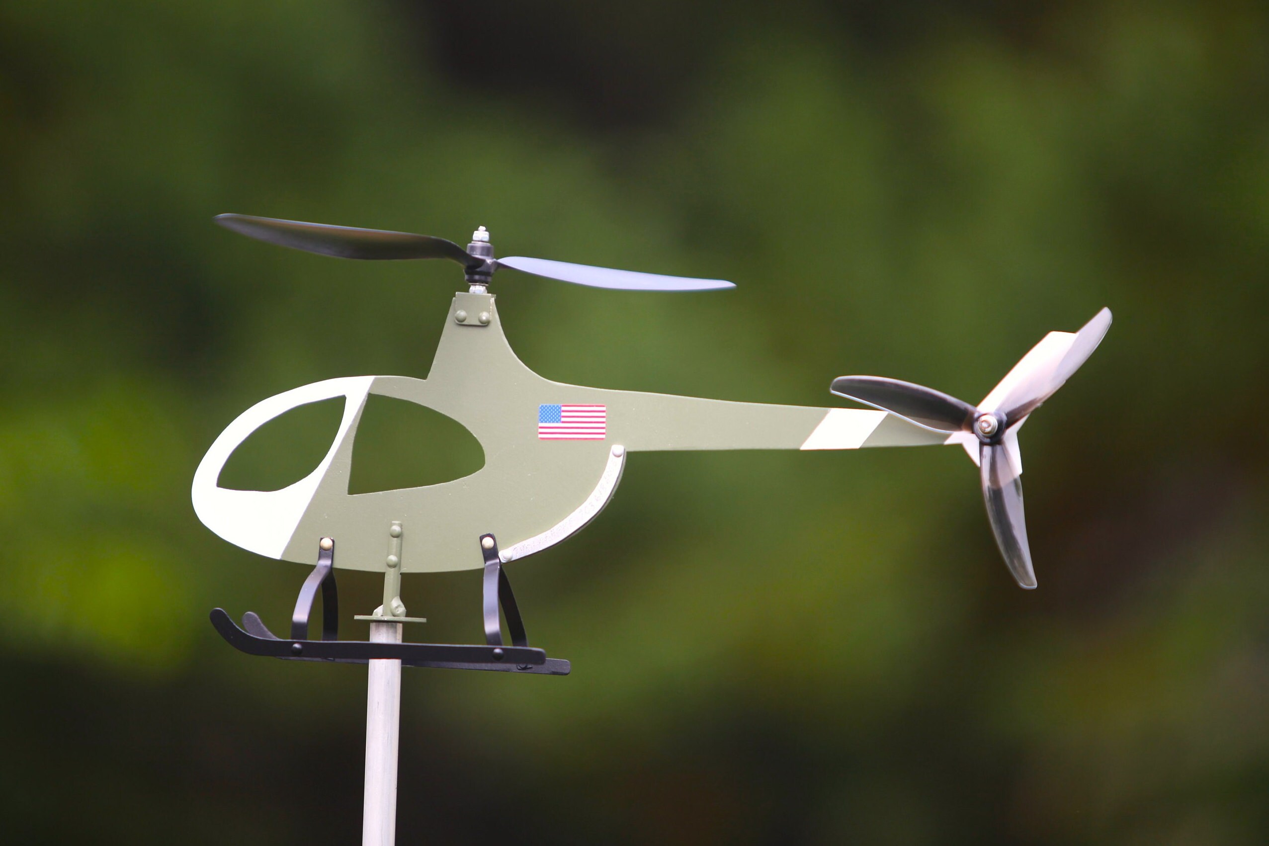 Helicopter Weathervane, Windmill, Whirligig . Fuselage About 16 Long ...