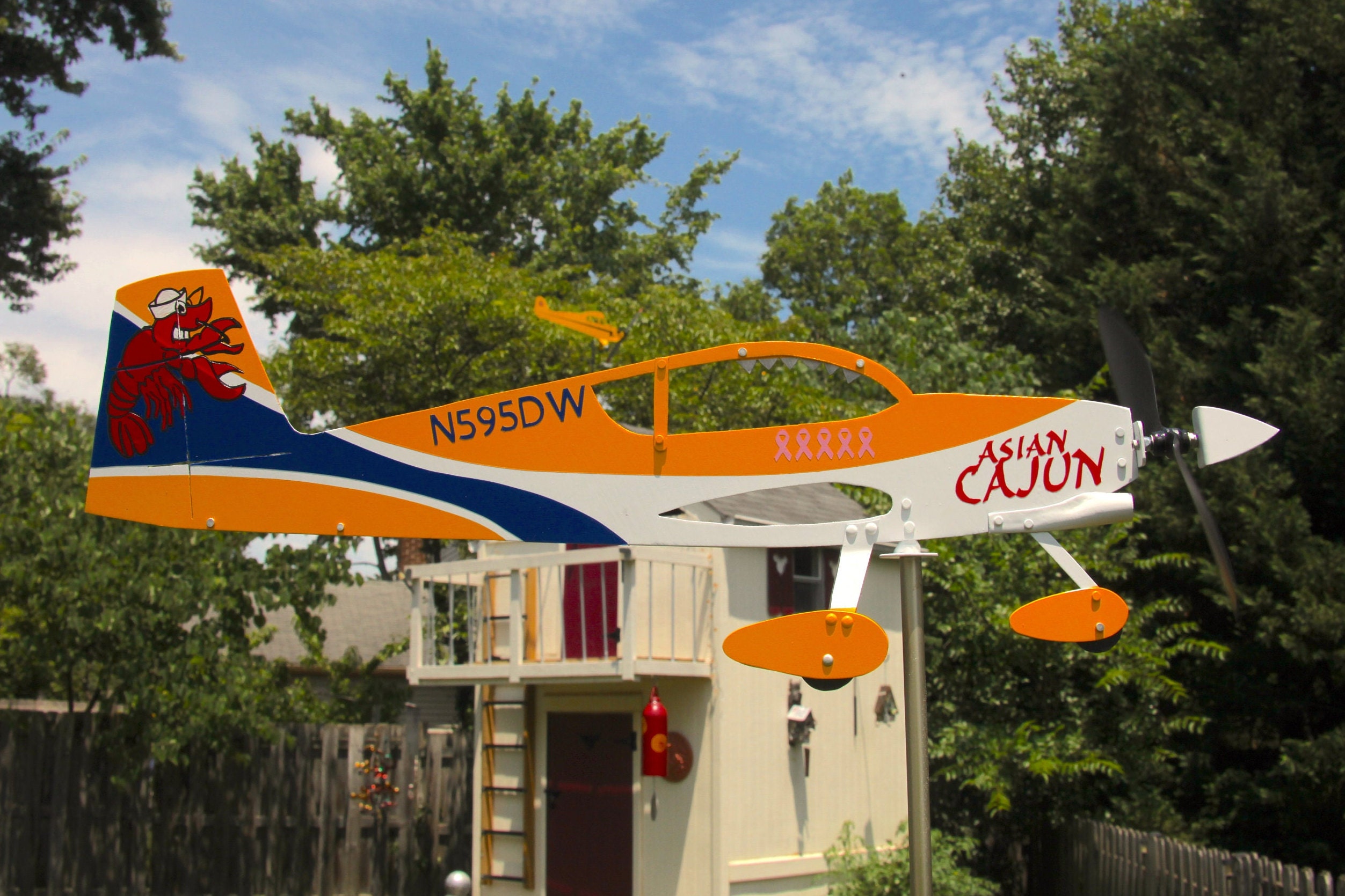 Vans RV-9A Airplane Weathervane, Windmill, Whirlygig. Made Out of ...