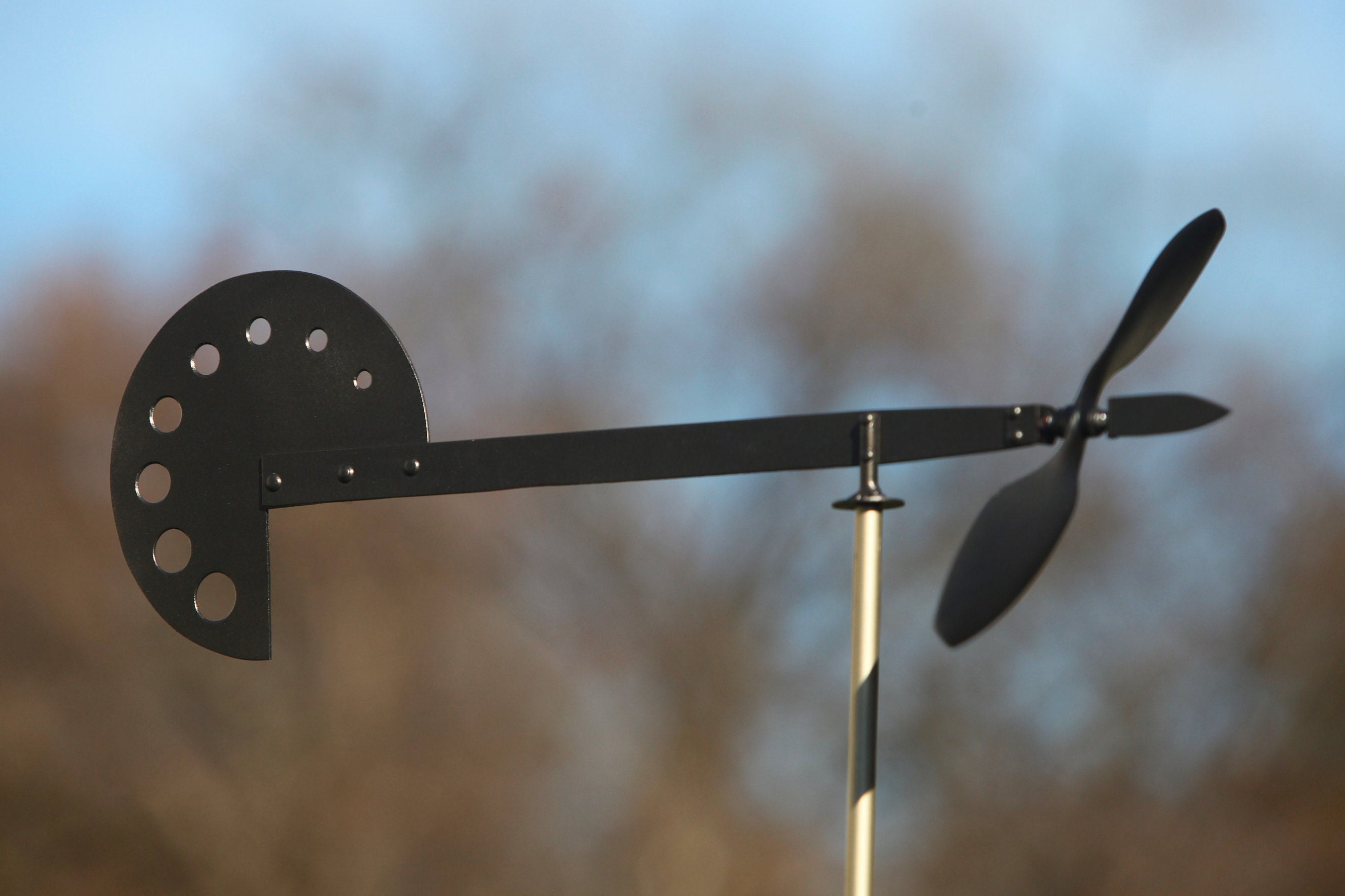 Fun Whirligig Weather Vane, Windmill. Polished Solid Aluminum. - Etsy
