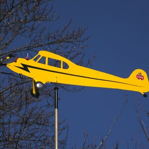 Piper Cub Airplane Weathervane, Windmill, Whirligig. Made Out of ...