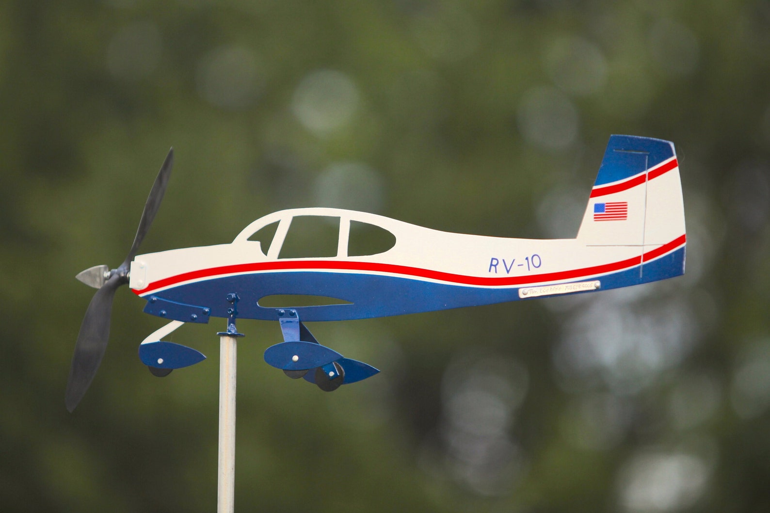 Vans RV-10 Airplane Weathervane, Windmill, Whirligig. Made Out of ...