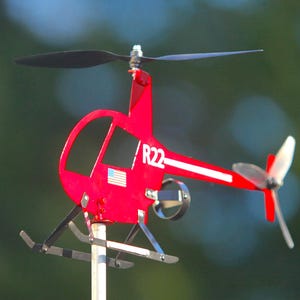 Helicopter Whirligig Weather Vane, Windmill, Spinner. This is a ...