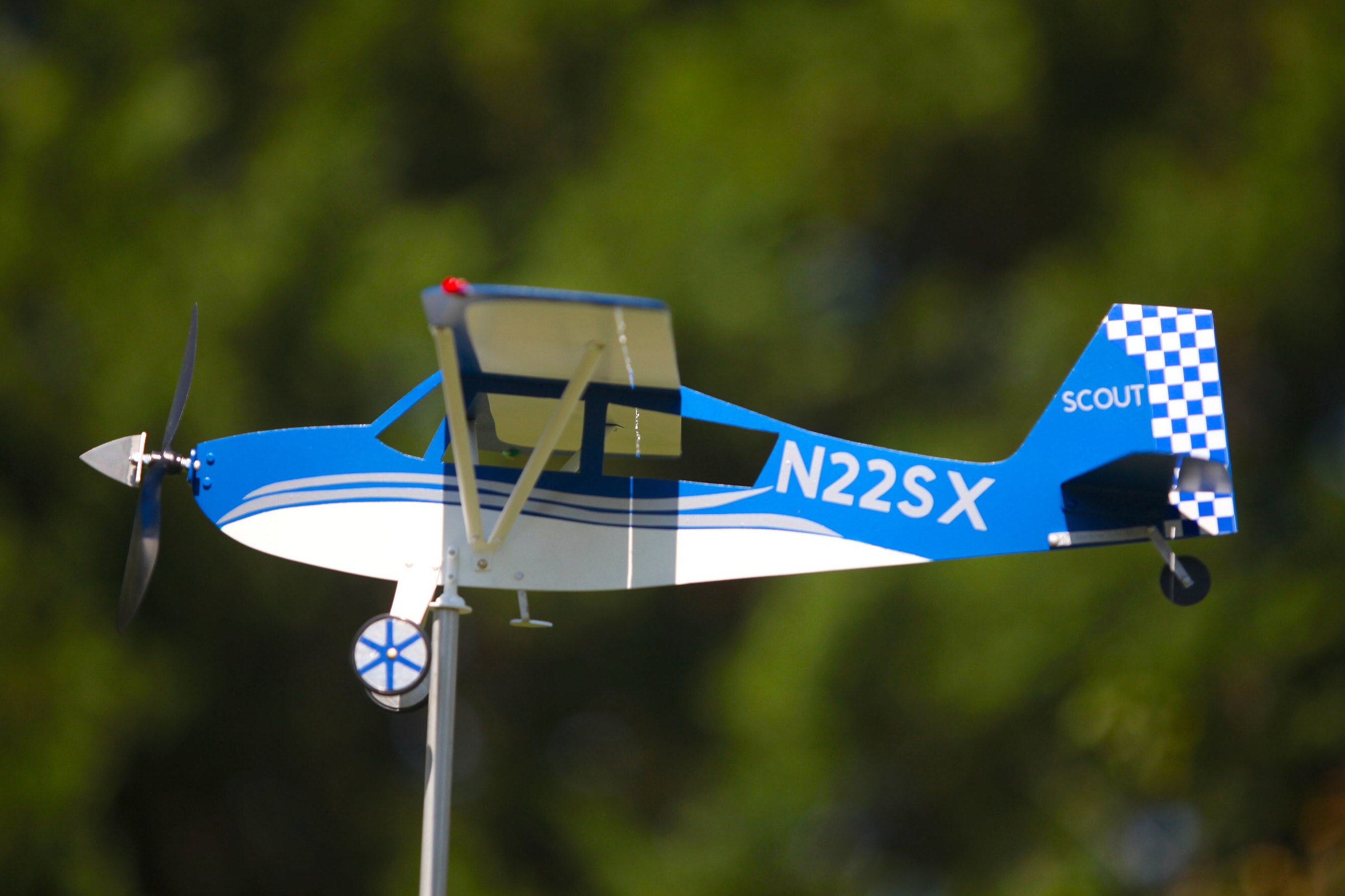 American Champion Scout Airplane Weathervane, Windmill, Whirligig. - Etsy