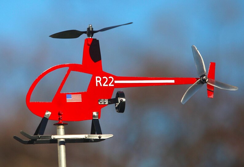 Helicopter Whirligig Weather Vane, Windmill, Spinner. This is a ...