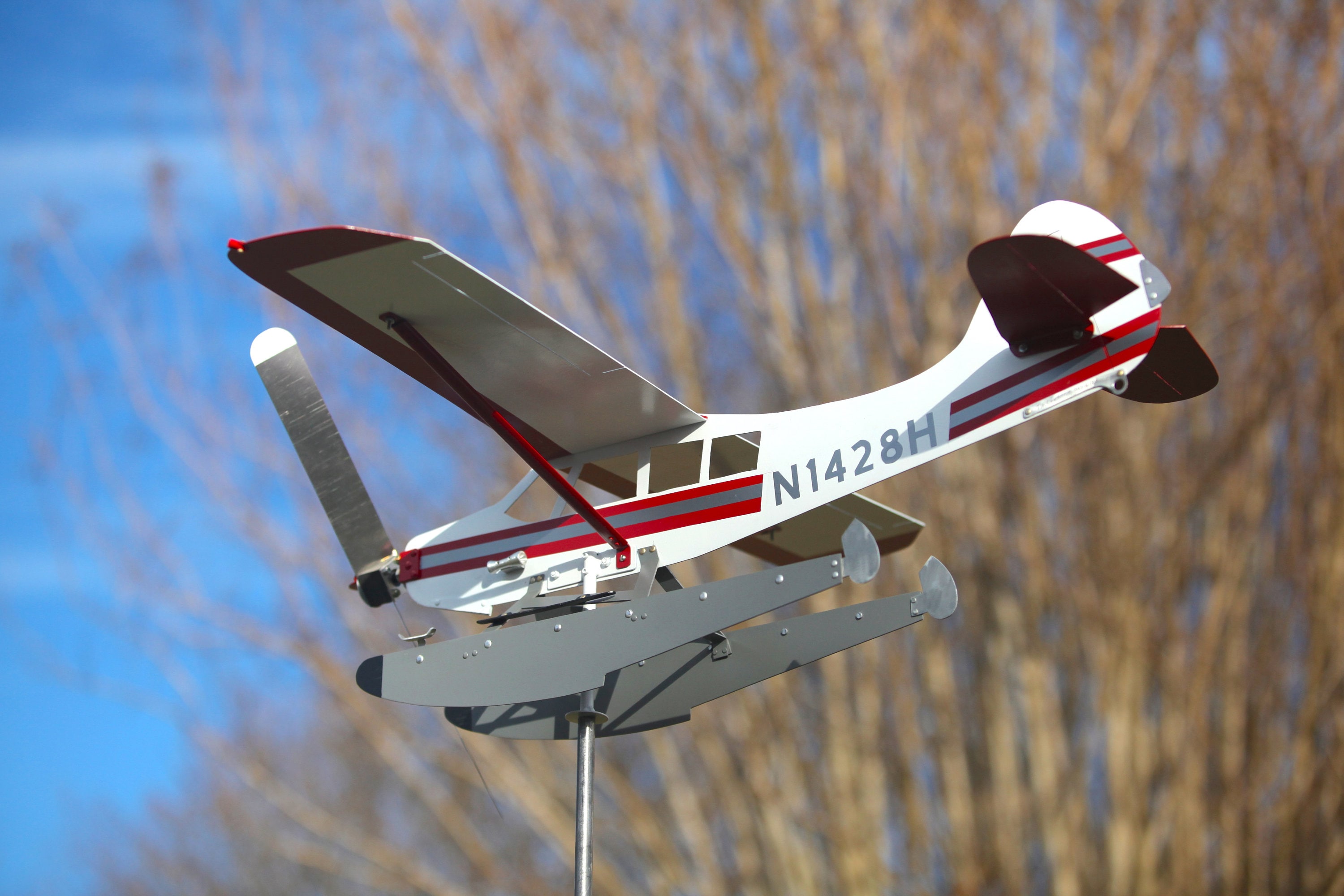 Aeronca Sedan (15AC) Airplane Float Plane Weathervane, Windmill ...