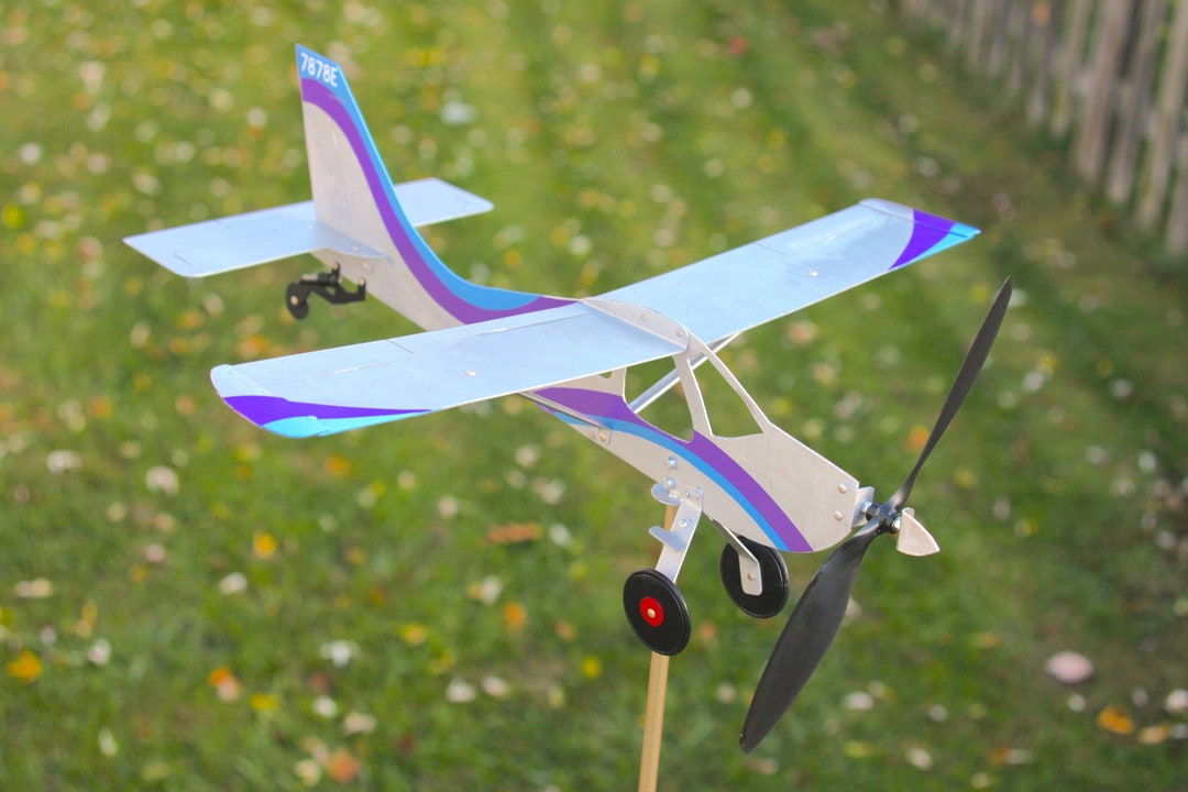 Glasair Glastar Airplane Weathervane, Windmill, Whirlygig. Fuselage is ...