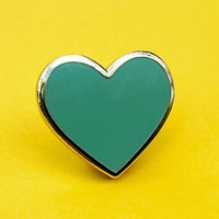 Double Heart Clip-on Brooch - Etsy