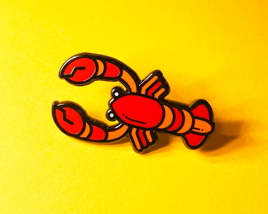 Larry the Lobster Hard Enamel Pin Badge, He's a Fun Guy!!!! - Etsy