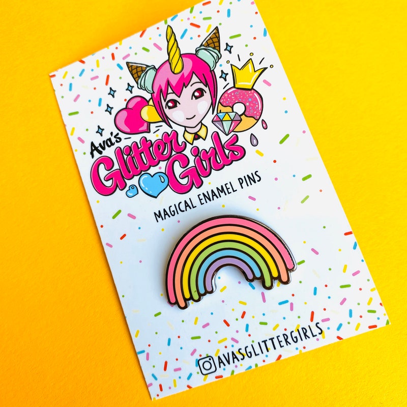 Rainbow Pins - Etsy