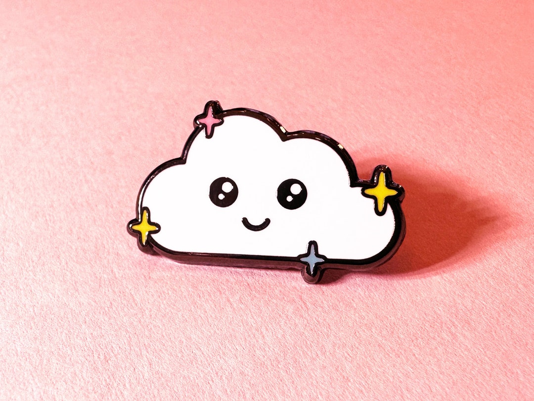 Our Little Fluffy Cloud Hard Enamel Pin Badge, the Sun Always Shines Above the Clouds!! - Etsy