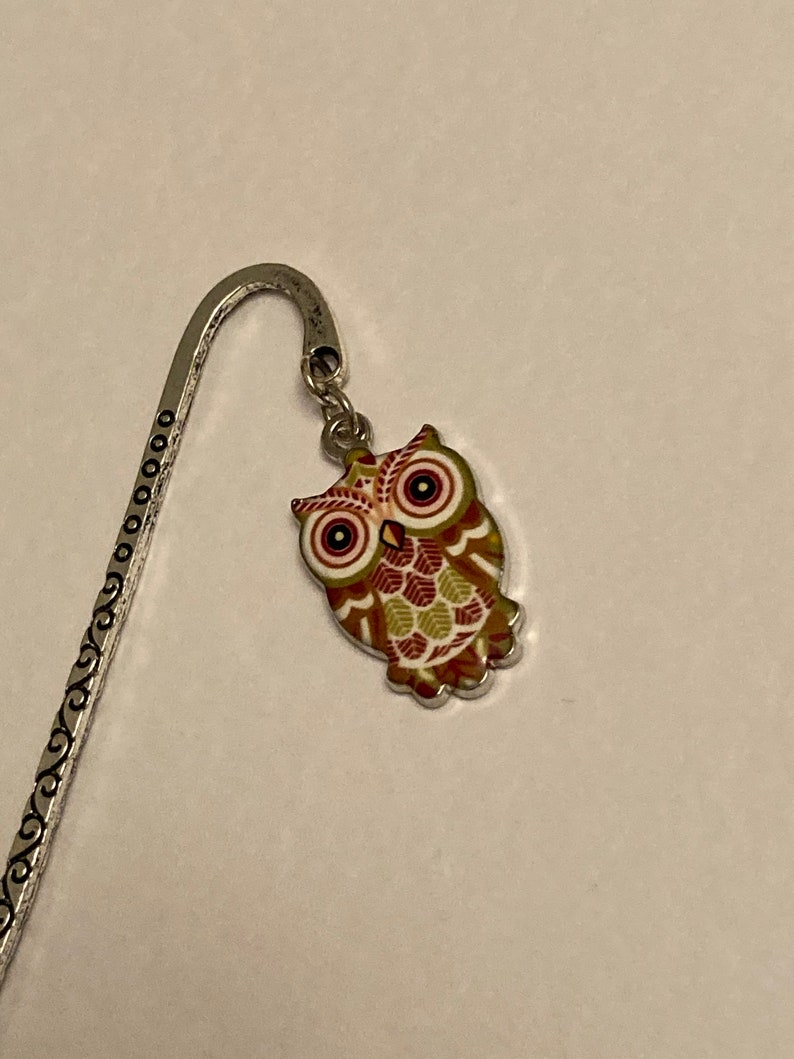 Enamel Owl Bookmark Book Lover Gift | Etsy