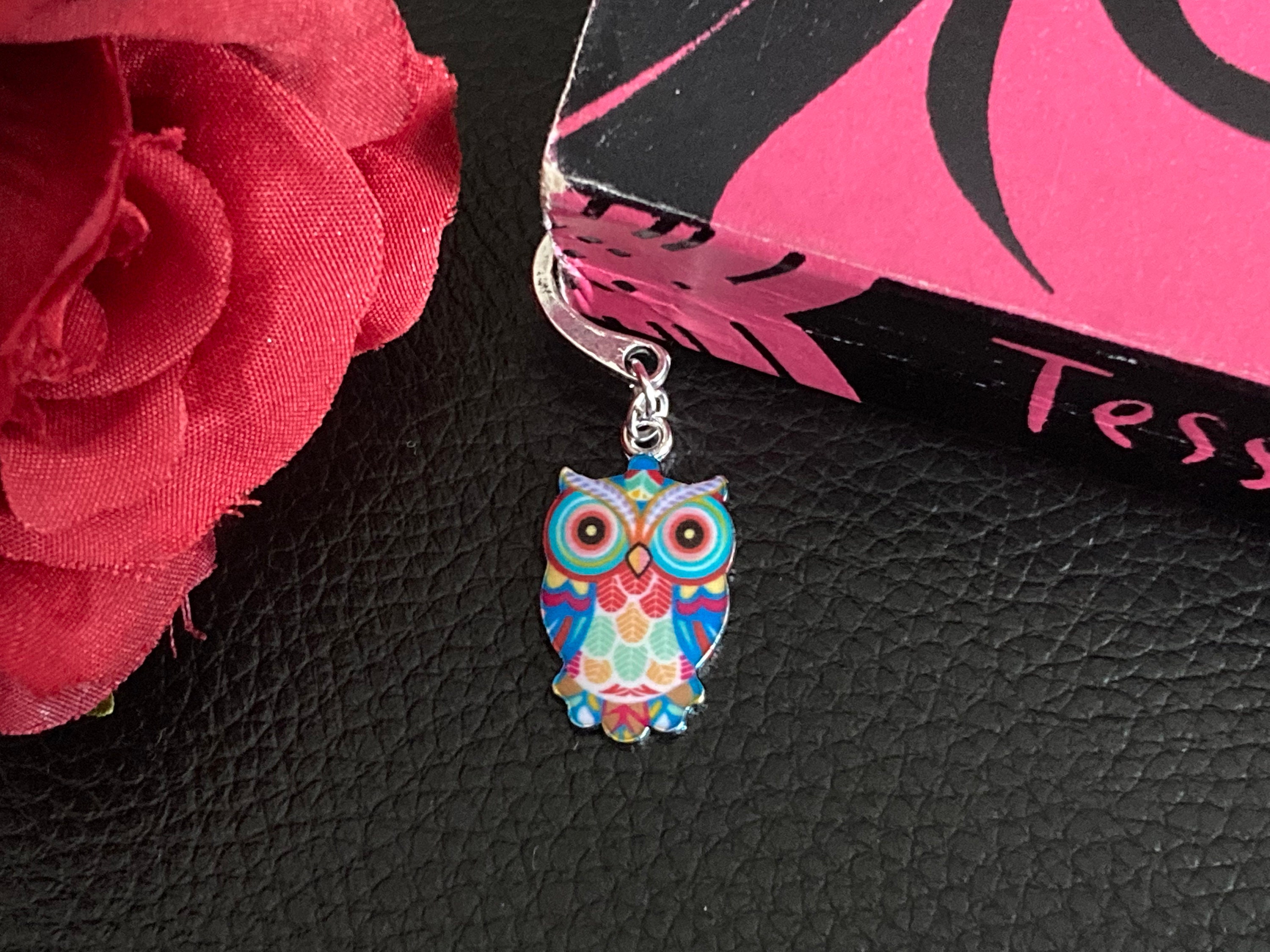 Enamel Owl Bookmark Book Lover Gift | Etsy