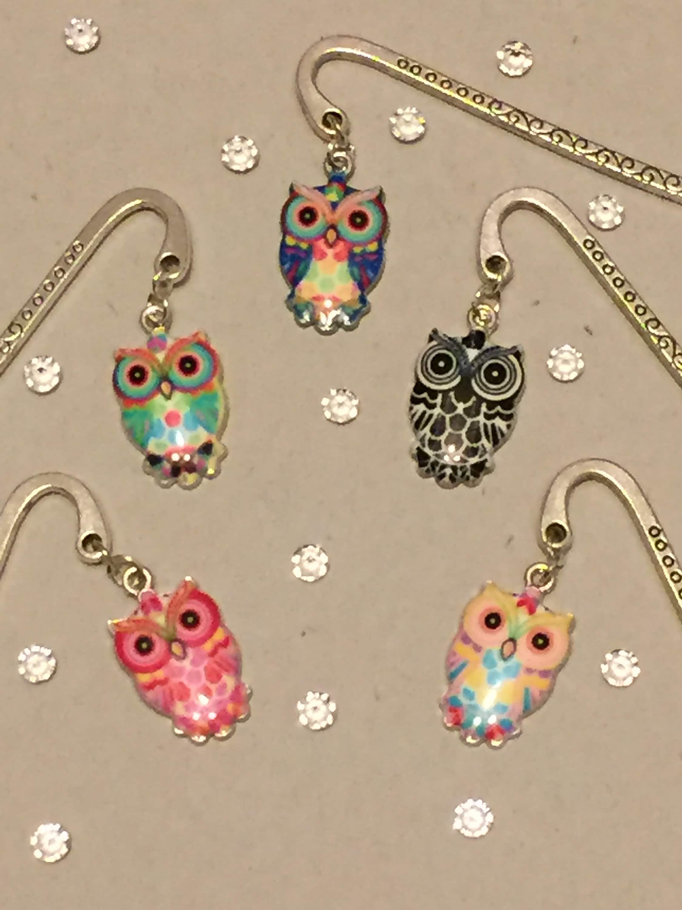 Enamel Owl Bookmark Book Lover Gift | Etsy