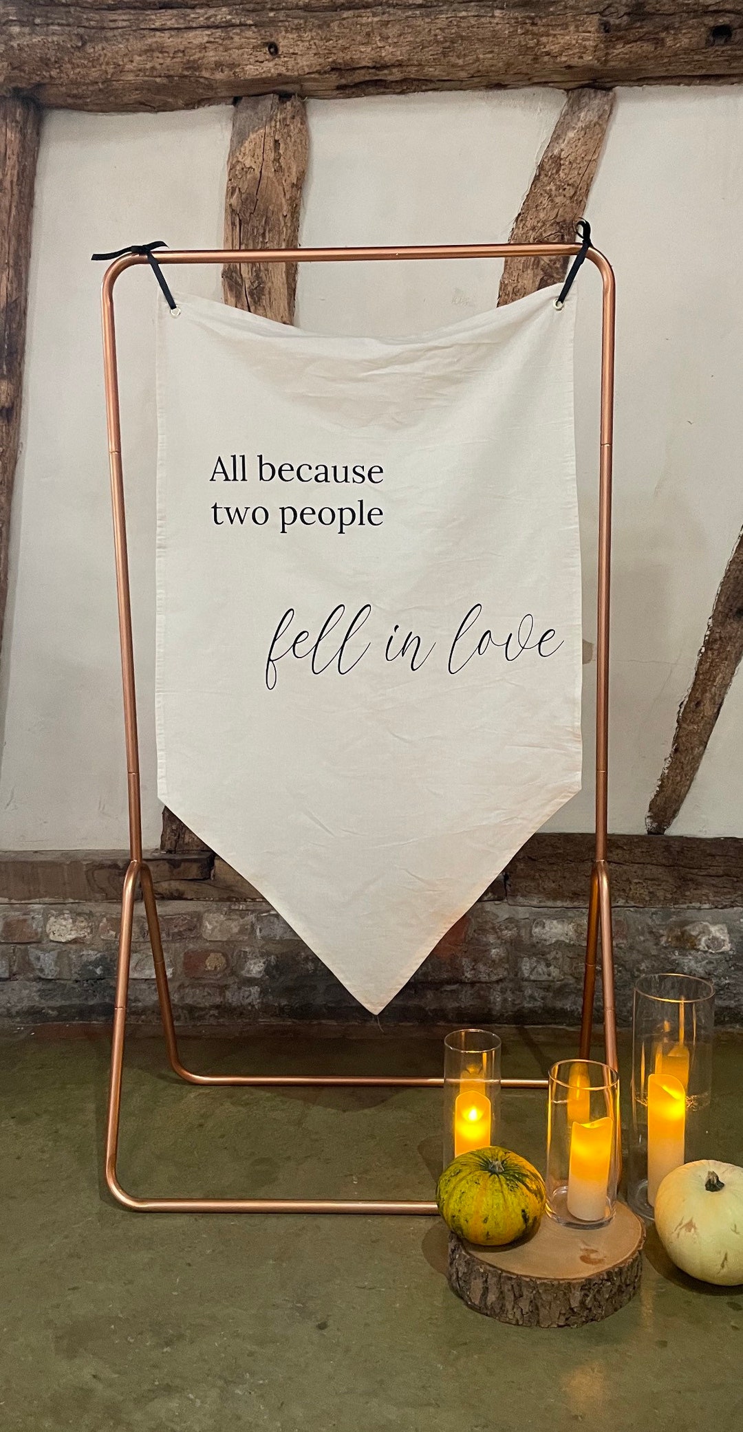 Large Pennant Fabric Banner for Weddings, Birthdays, Baby Showers. Any ...