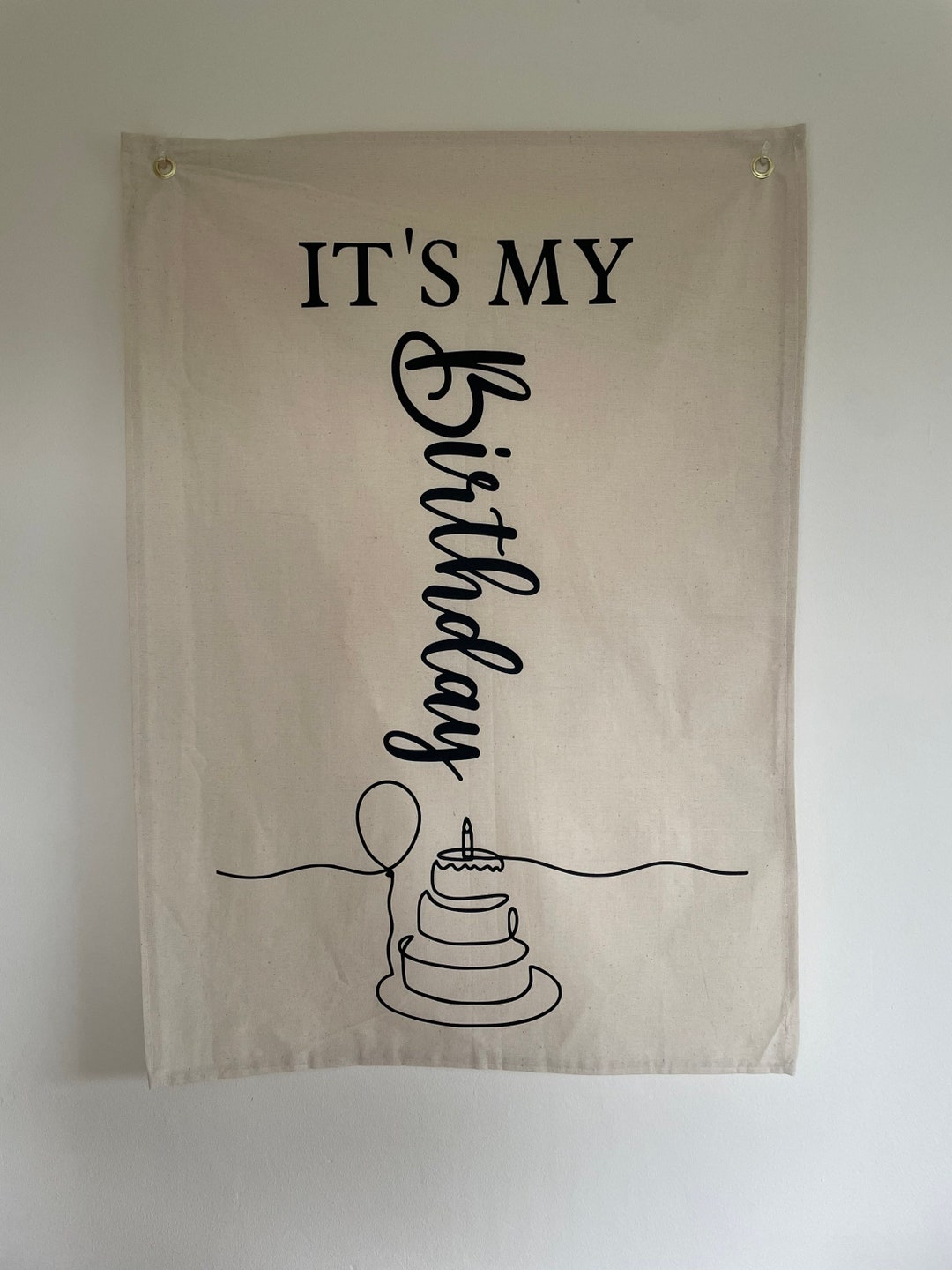 It’s My Birthday Fabric Wall Banner. - Etsy UK