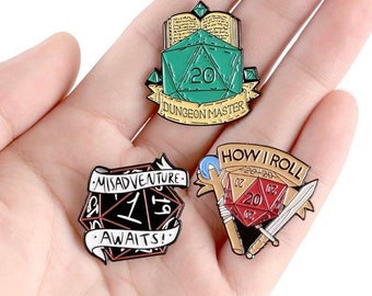 Dnd Enamel Pin | Etsy