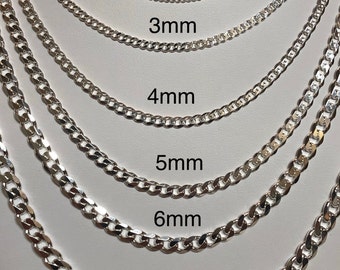 4mm sterling silver cuban link chain store