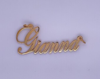 18kt Gold Name Plate - Etsy
