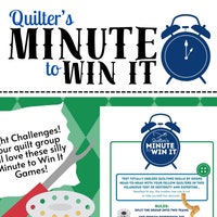 QUILT GAME, Name Three Things, Games for Retreats & Guilds, Instant ...