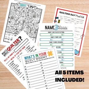 QUILT GAME BUNDLE Game Package Instant Digital Download - Etsy