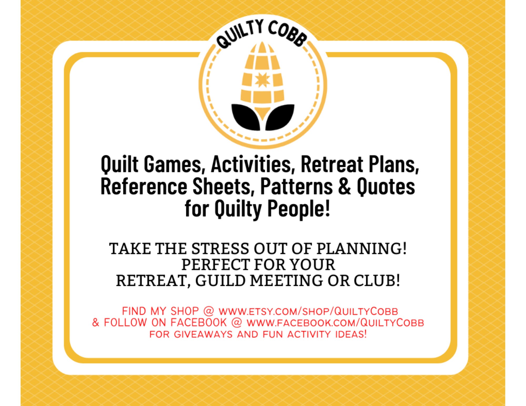 QUILT REFERENCE GUIDE, Cheat Sheet, Instant Digital Download, Printable ...