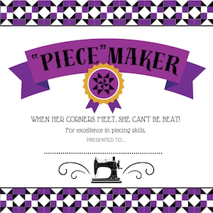 QUILT CERTIFICATE Award for Retreat Guild Meeting Piece - Etsy