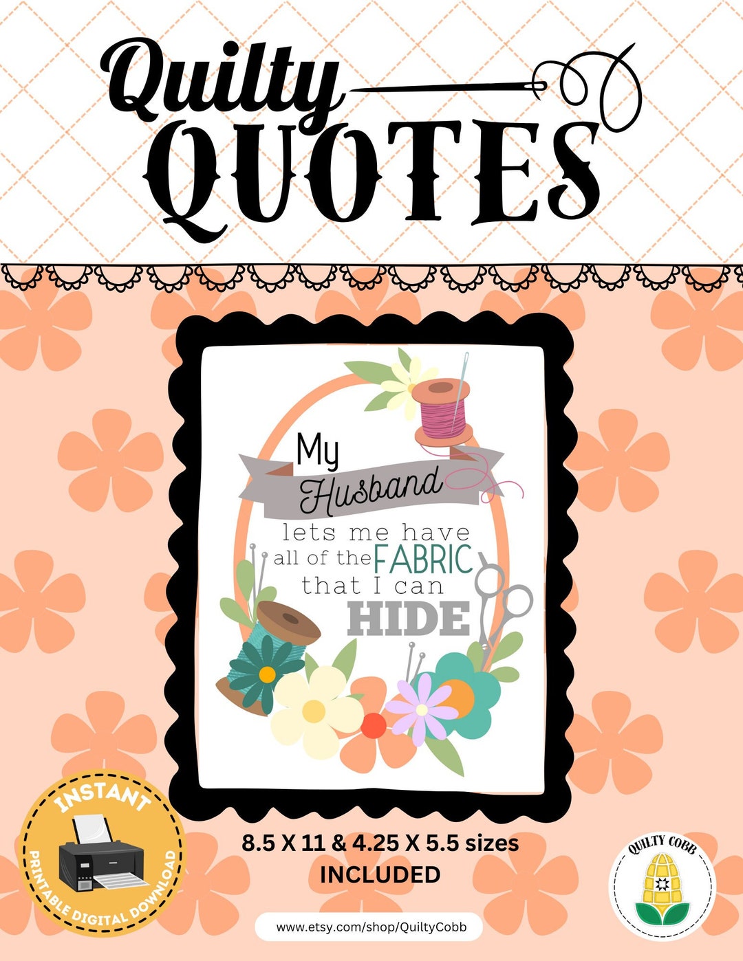 QUILT QUOTES, Quilt Retreat, Instant Digital Download, Printable Art ...