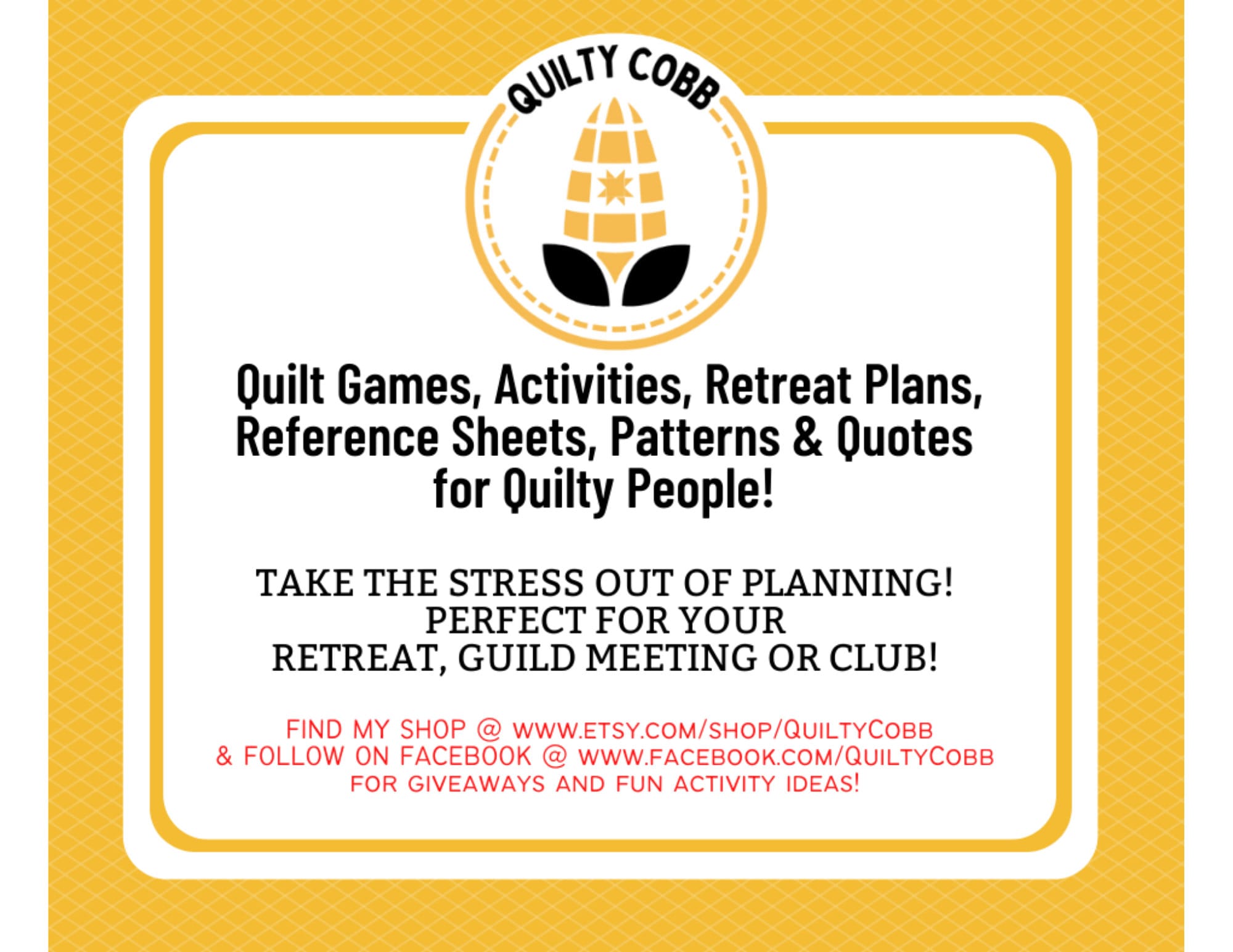 QUILT GAME Instant Digital Download Printable Game for - Etsy