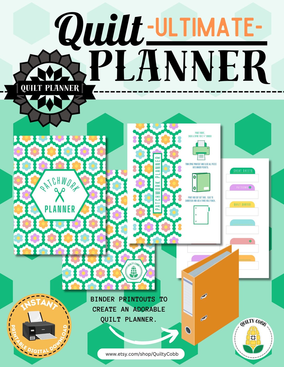 Ultimate Quilt Planner: Design & Journal (digital Download) - Etsy