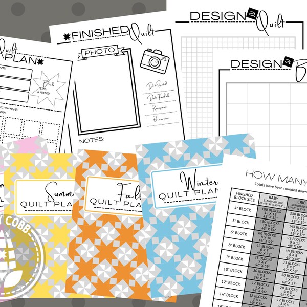 Quilt Grid Planner - Etsy