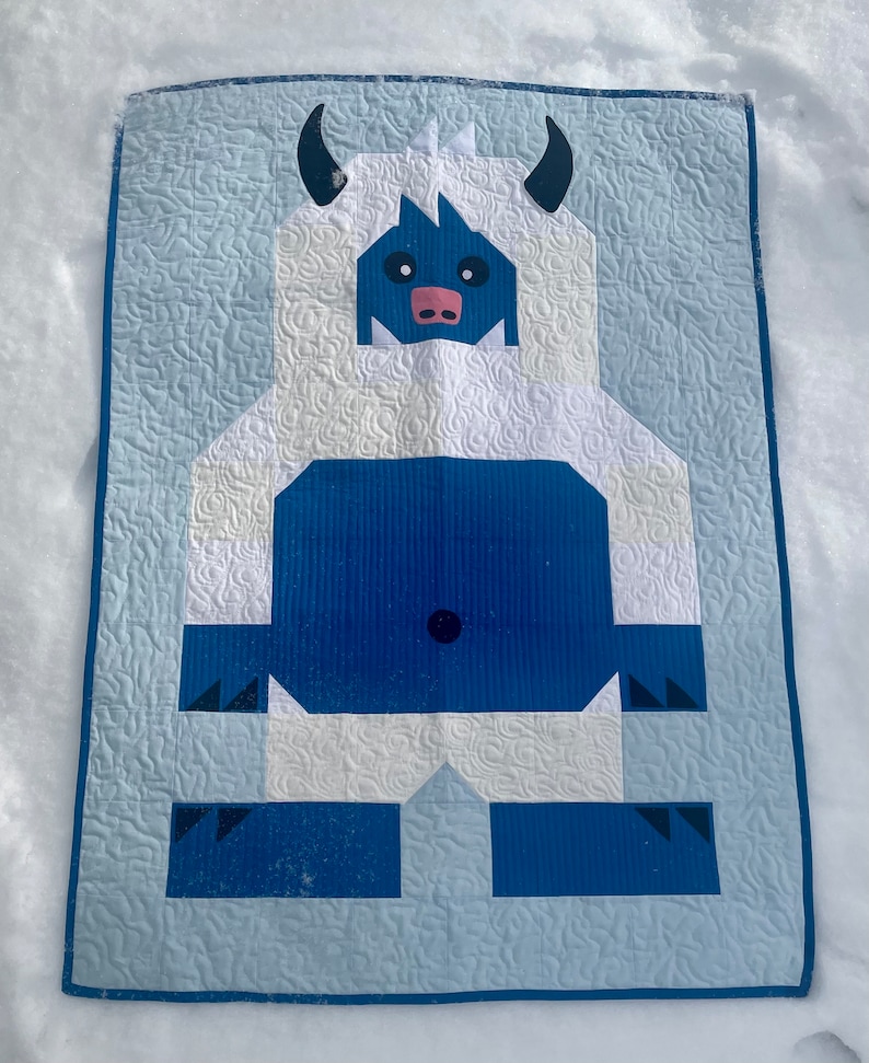 Yeti Quilt Pattern: Throw Size, Super Simple (digital Download) - Etsy