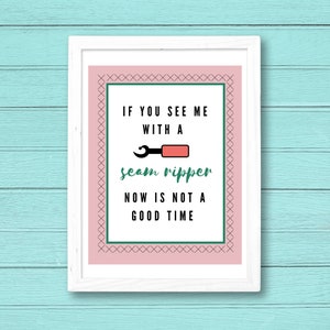 QUILT QUOTE, Seam Ripper, Instant Digital Download, Printable Art ...