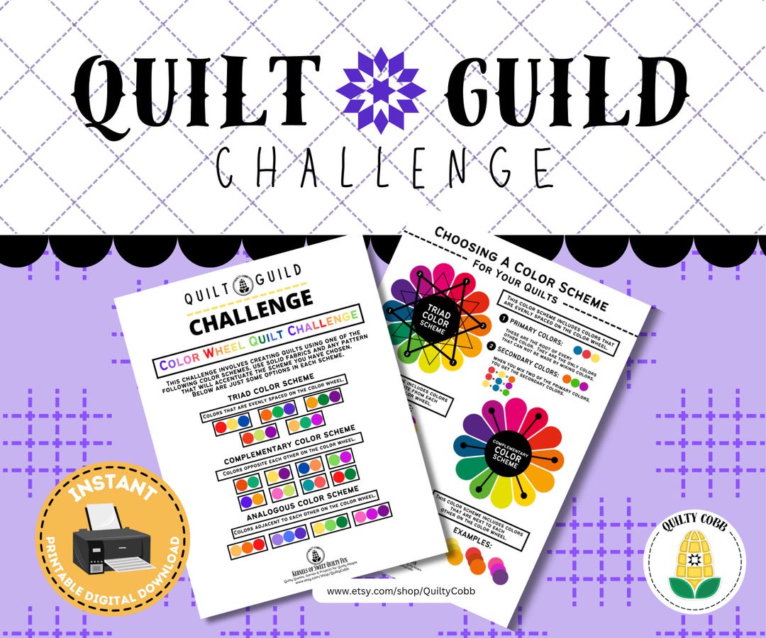 Color Wheel Quilt Guild Challenge: Printable Instructions (digital ...