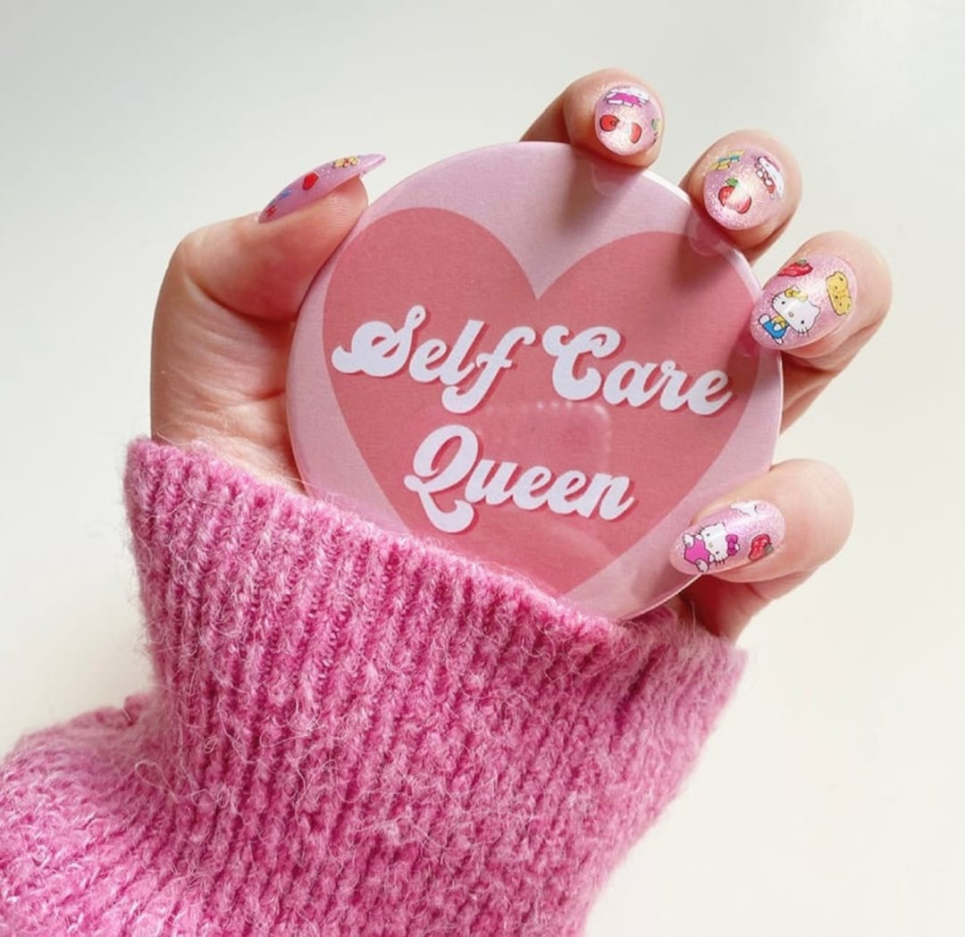 Self Care Queen Pocket Mirror - Etsy UK