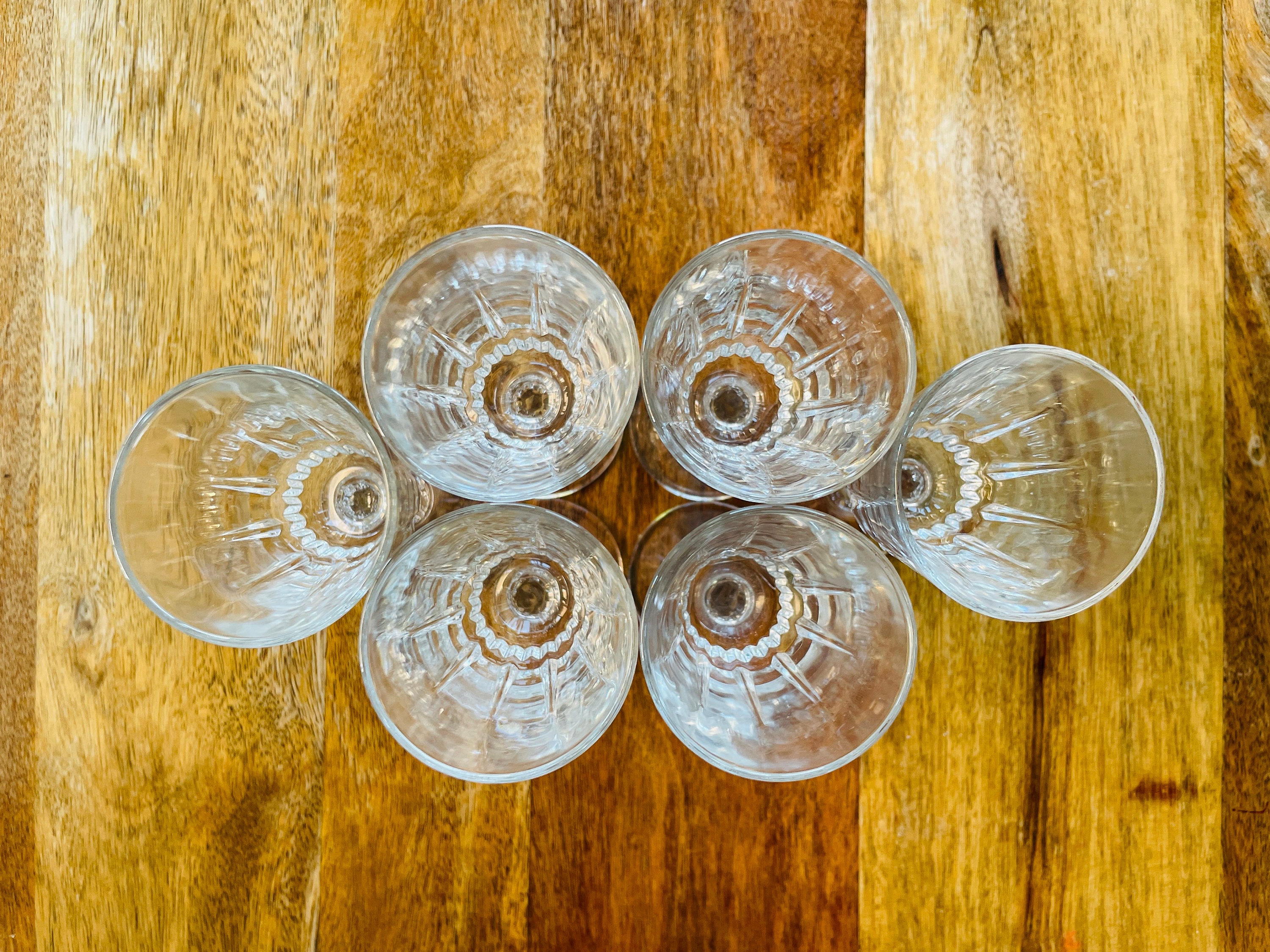 Set of 6 Arcoroc Lancer Sherry Glasses, Vintage French Celebration ...