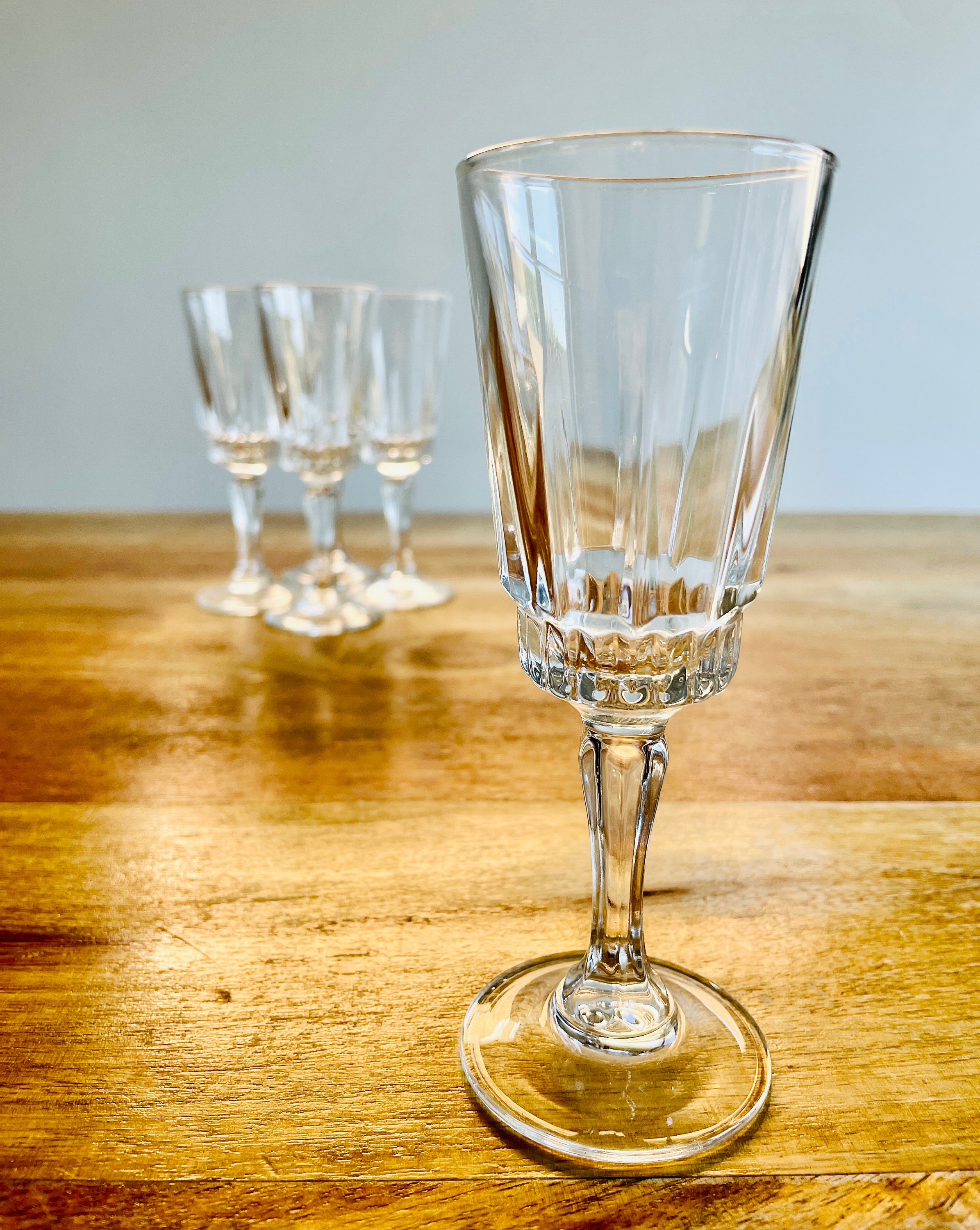 Set of 6 Arcoroc Lancer Sherry Glasses, Vintage French Celebration ...