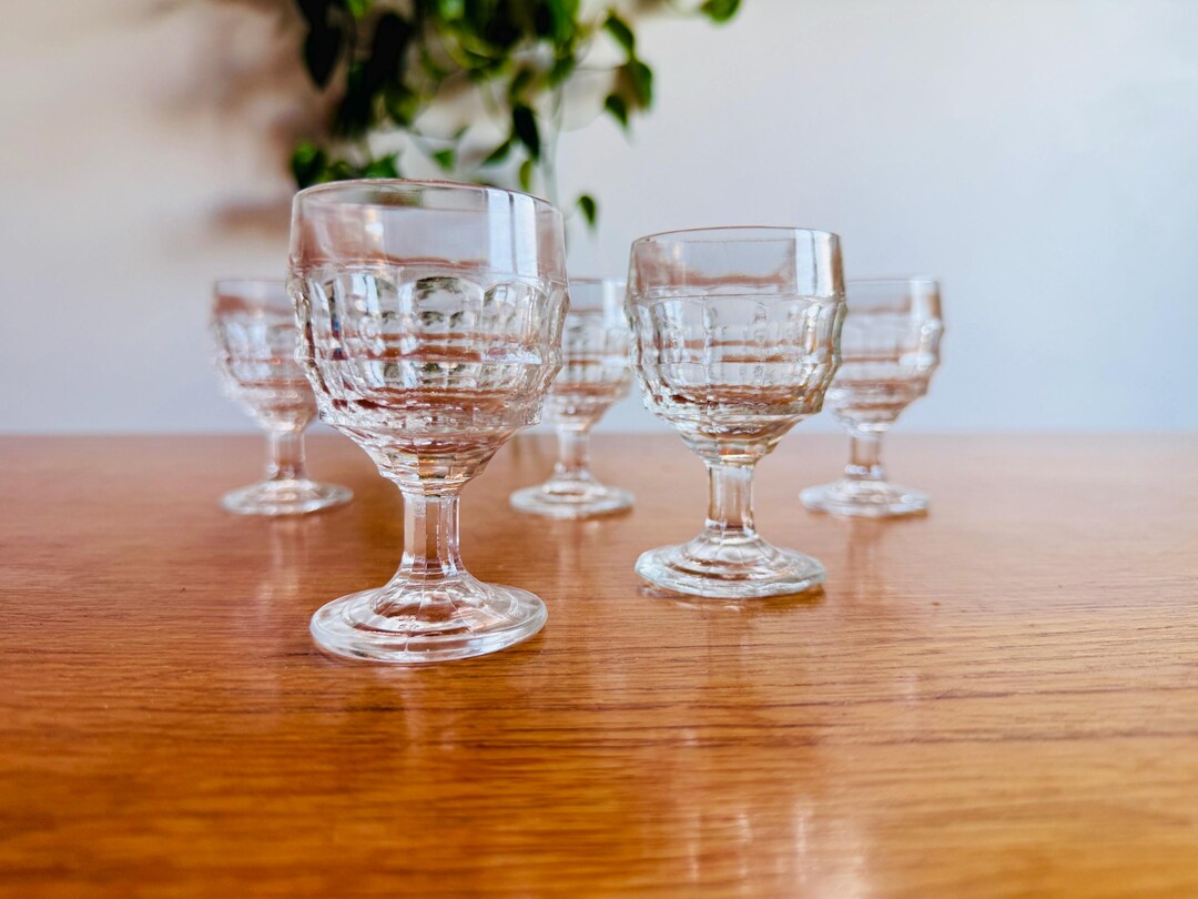 Set of Five Davidson Jacobean 1930s Vintage Shot Glasses, Art Deco ...