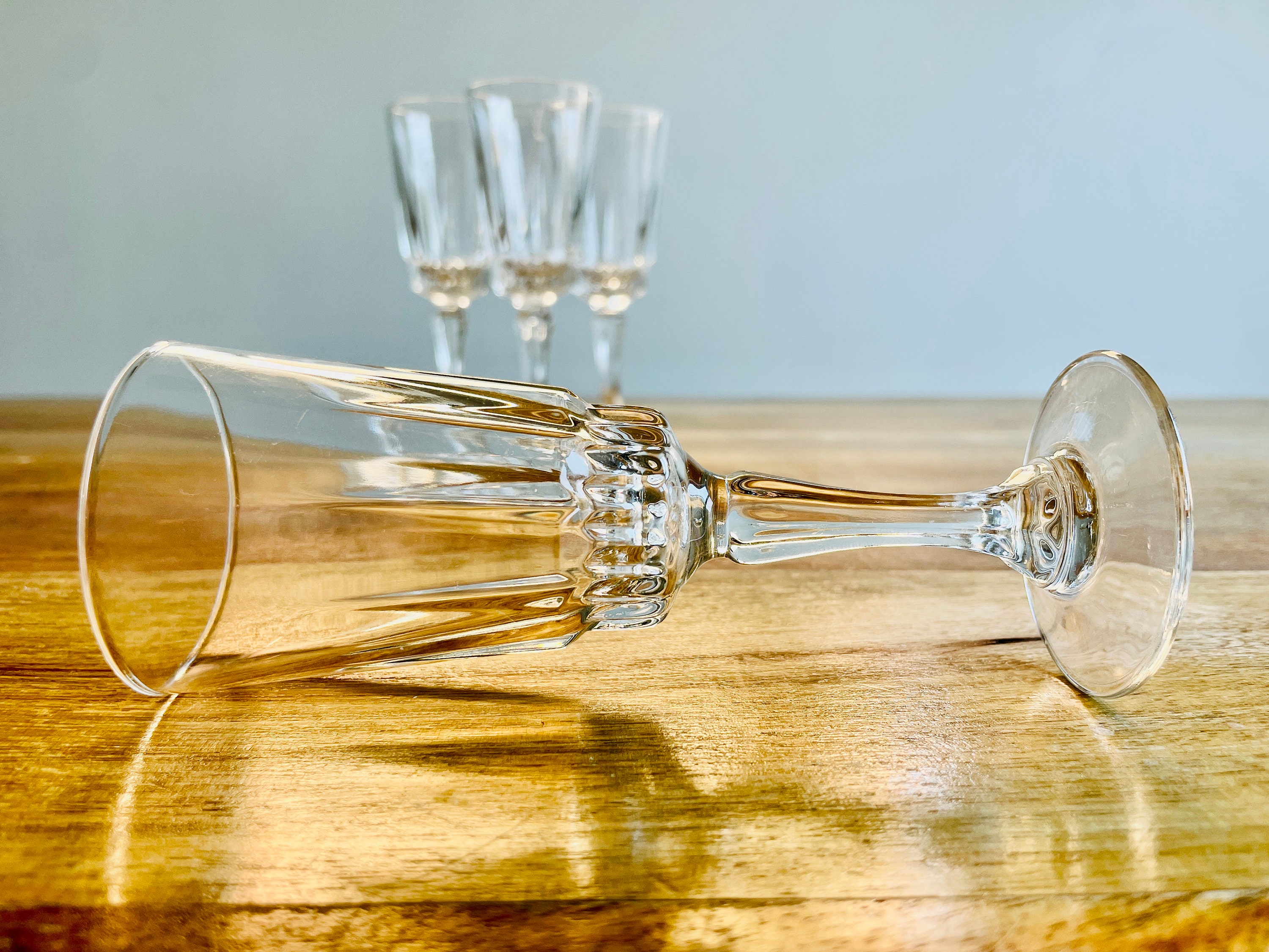 Set of 6 Arcoroc Lancer Sherry Glasses, Vintage French Celebration ...