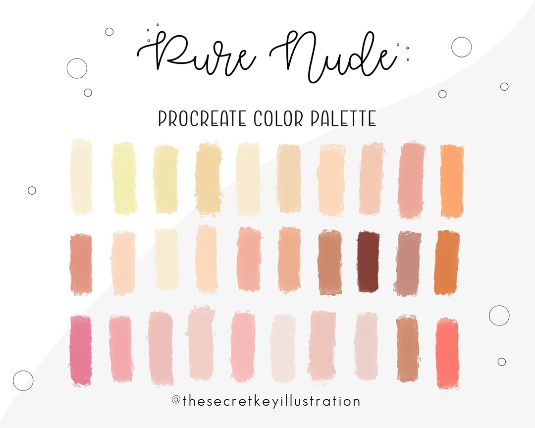 Aesthetic Procreate Color Palette, Paint Color Palette, Procreate Tool ...