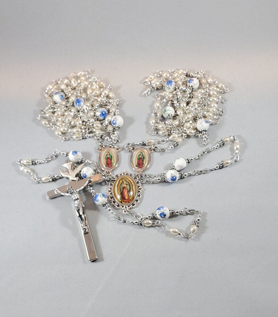 Wedding Lasso Rosary Lazo De Boda Lady Guadalupe Centers Ornate Lady ...