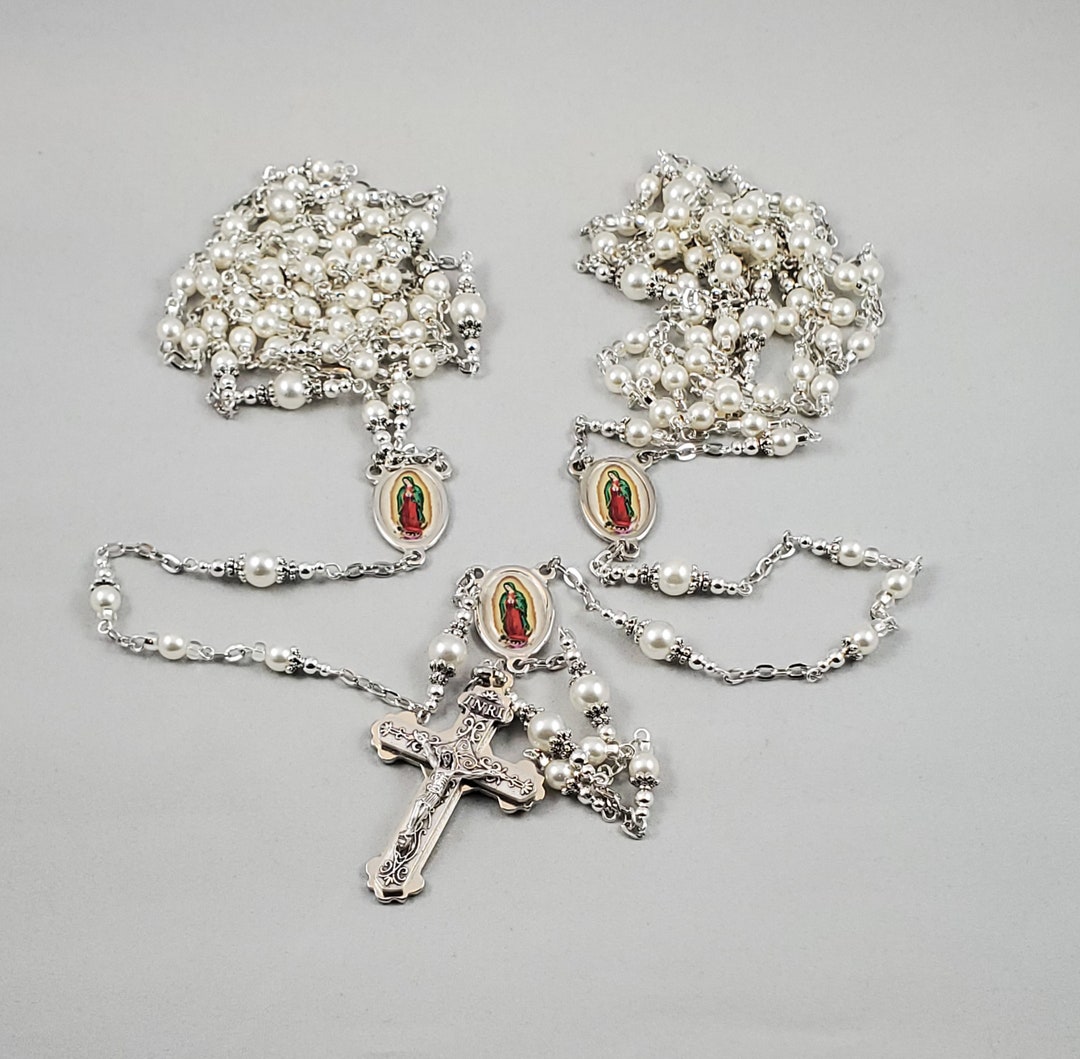 Wedding Lasso Rosary Lazo De Boda Color Lady Guadalupe + Ornate Lady ...