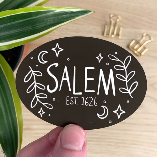Salem Sticker Salem MA Halloween Stickers Fall Stickers - Etsy