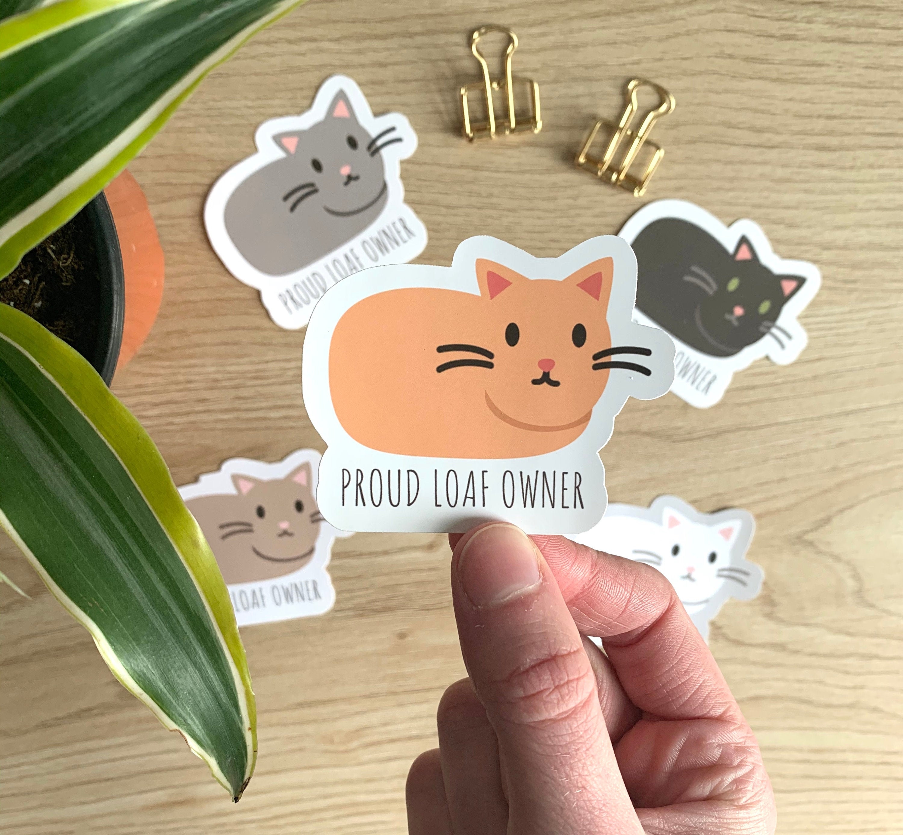 Proud Loaf Owner Sticker Cat Loaf Sticker Cute Cat Stickers - Etsy