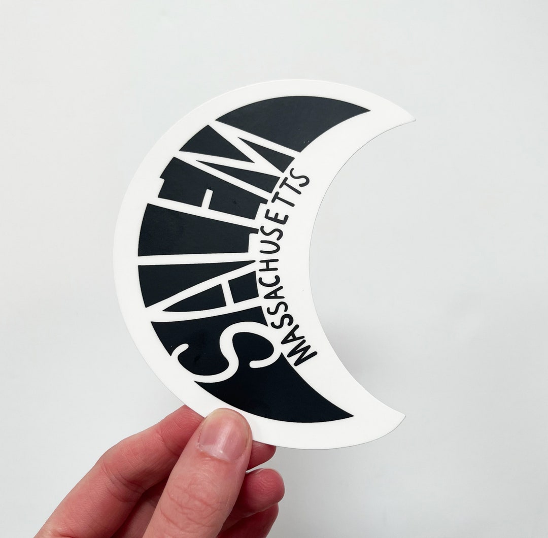 Salem Moon Bumper Sticker Salem Massachusetts Salem Gifts - Etsy