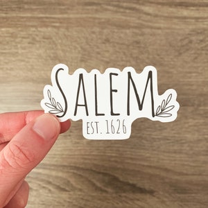 Salem Sticker, Salem MA, Halloween Stickers, Fall Stickers, Witchy City ...