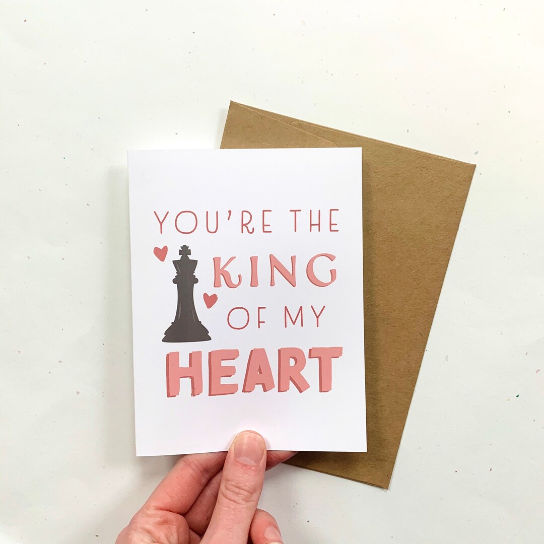 Chess Valentine, Valentine for Him, Chess Pun Card, Chess Cards ...