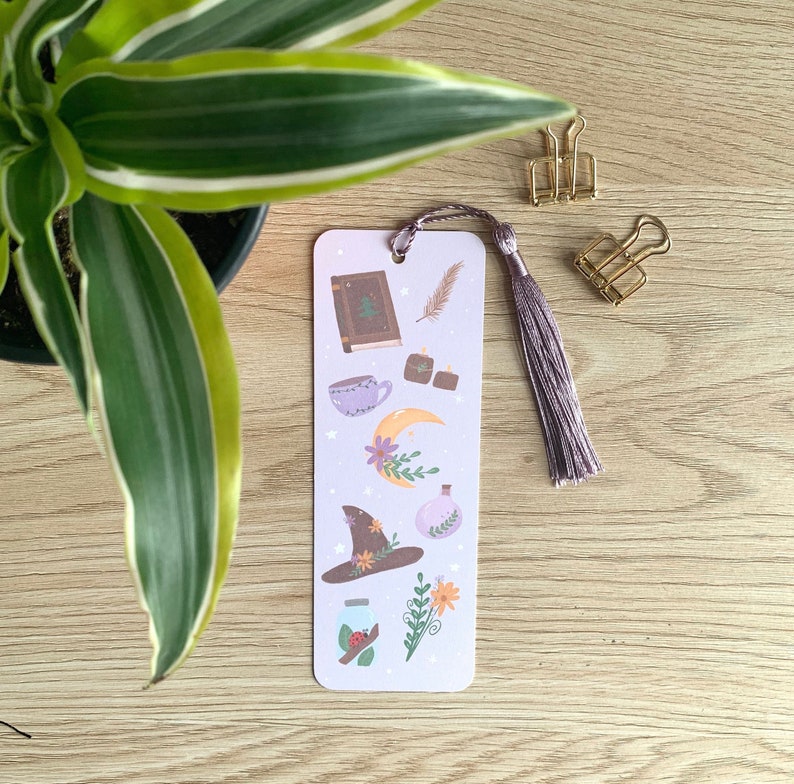 Forest Witch Bookmark Witch Bookmarks Magical Bookmark - Etsy